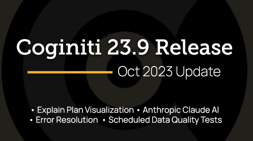 Coginiti 239 Release Redshift Explain Plan Visualization Ai Powered Error Resolution 